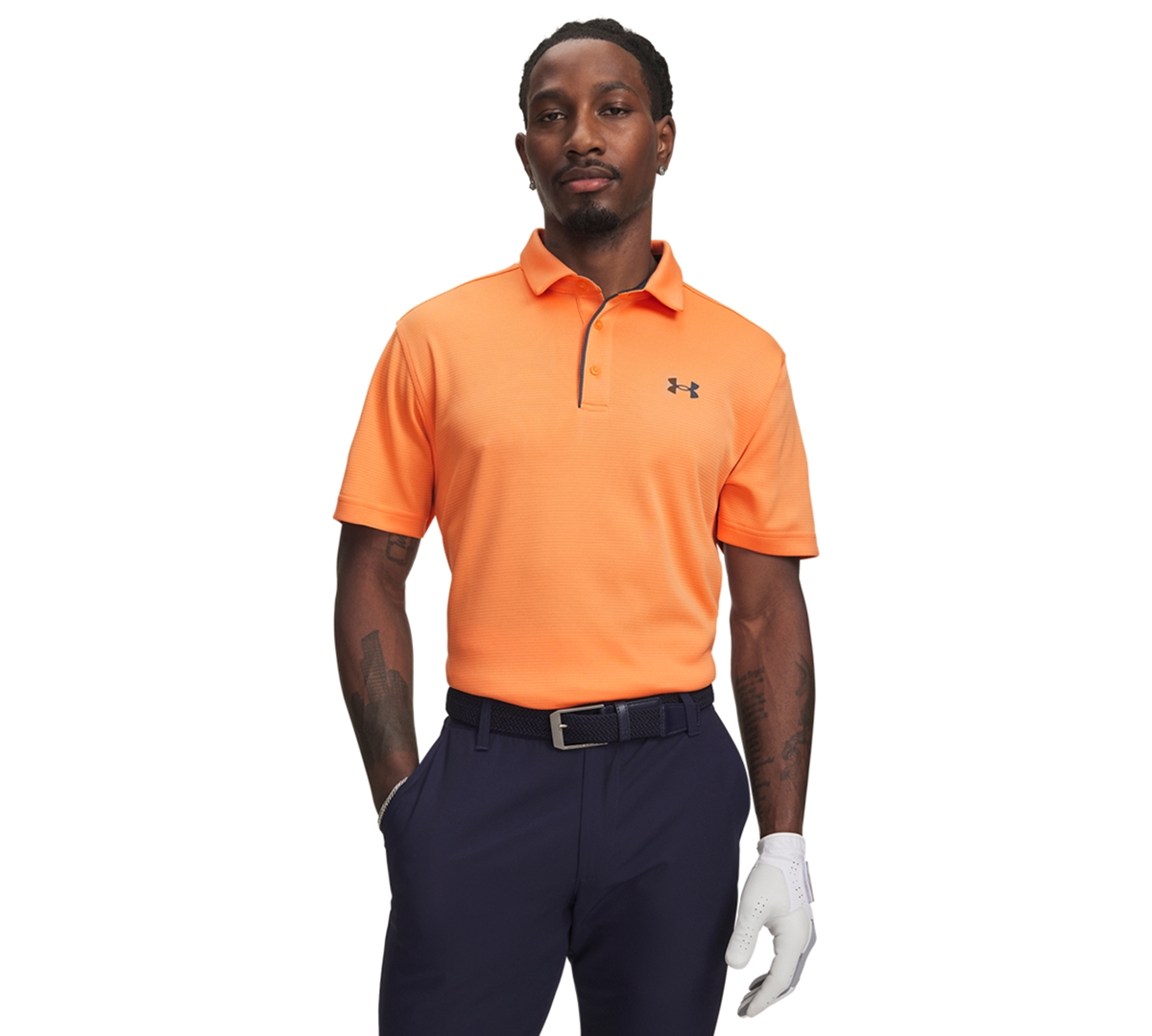 Click here for Under Armour Mens Tech Polo T-Shirt - Orange Block... prices