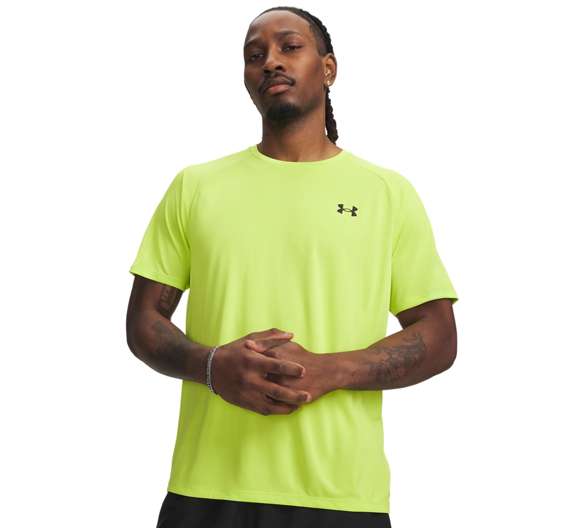 Click here for Under Armour Mens Tech Short Sleeve - Green Citrin... prices