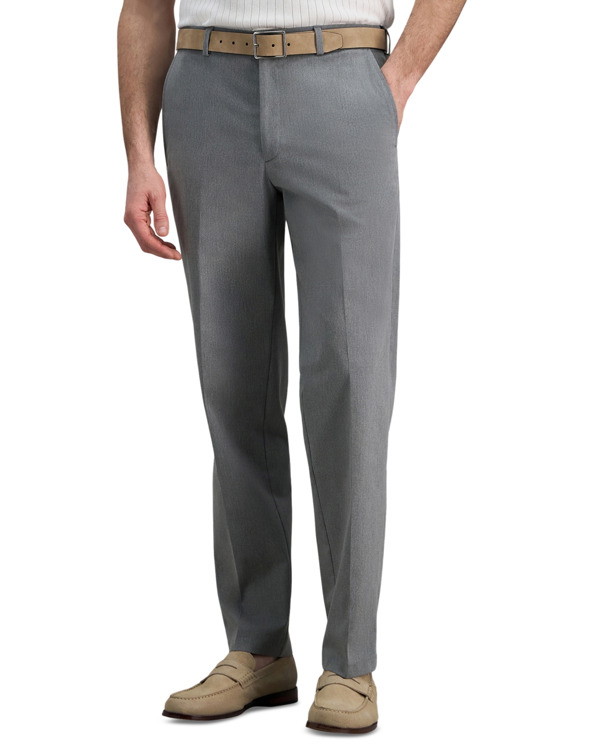 Click here for Haggar Mens Iron Free Premium Khaki Classic-Fit Fl... prices