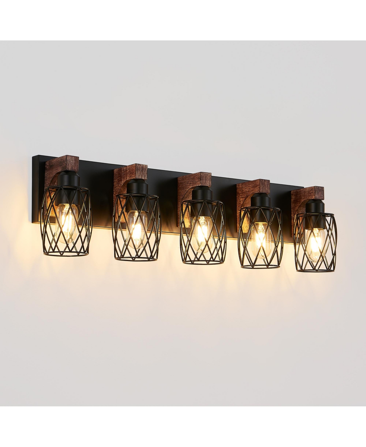 Click here for Midola 31 Industrial Vintage 5-Light Wall Sconce -... prices