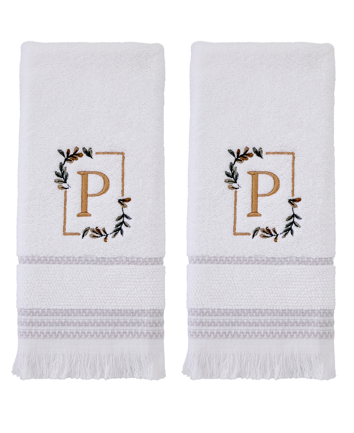 Click here for Skl Home Everyday Monogram 2-Pc. Hand Towel Set -... prices