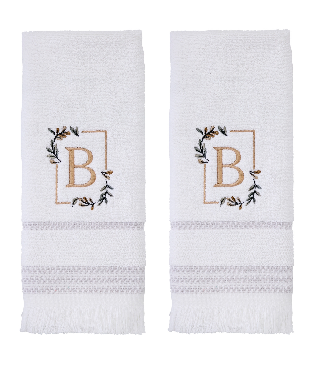 Click here for Skl Home Everyday Monogram 2-Pc. Hand Towel Set -... prices