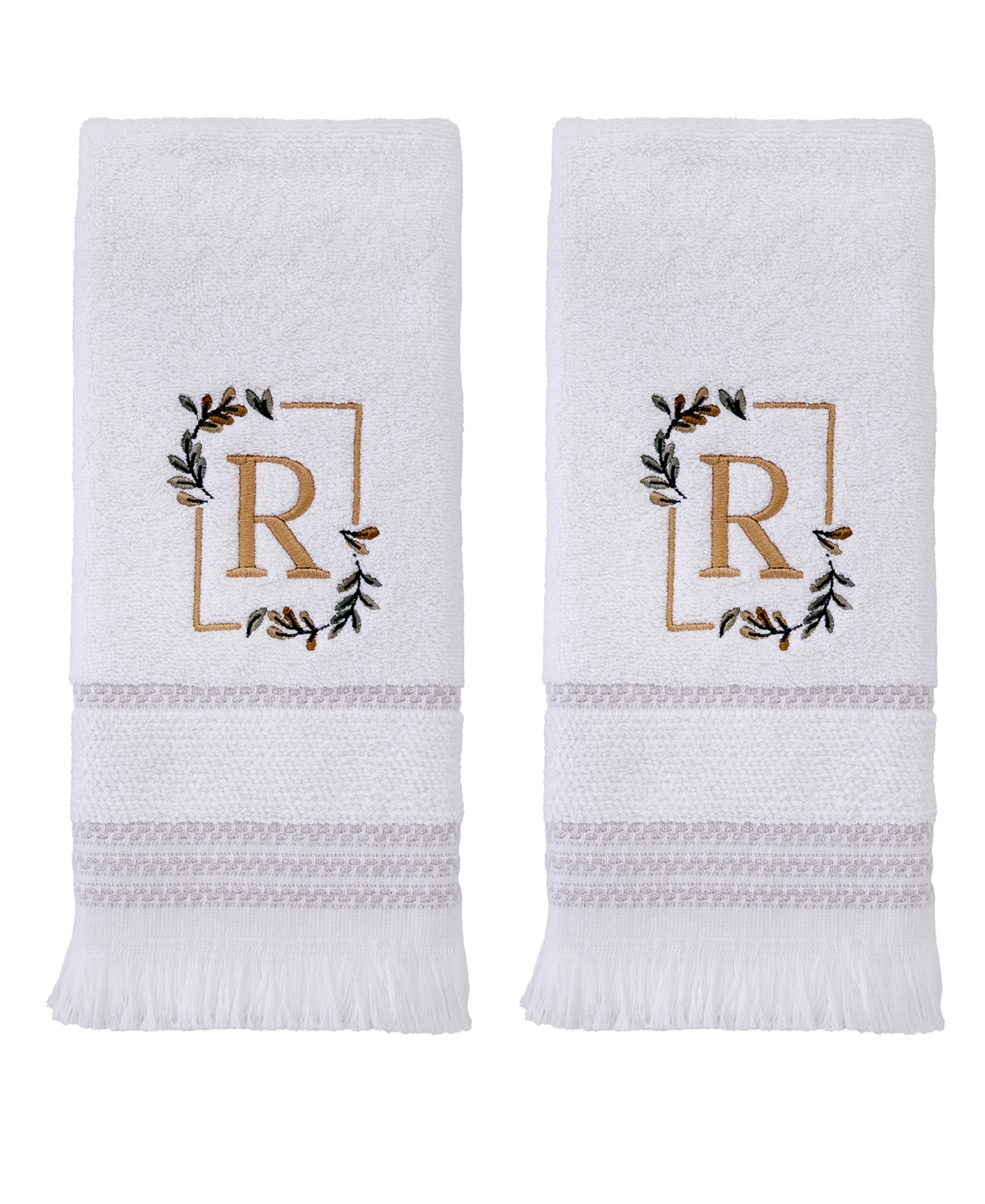 Click here for Skl Home Everyday Monogram 2-Pc. Hand Towel Set -... prices