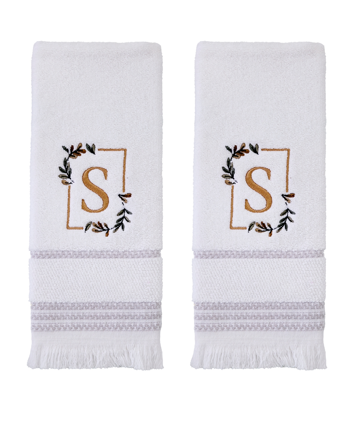Click here for Skl Home Everyday Monogram 2-Pc. Hand Towel Set -... prices