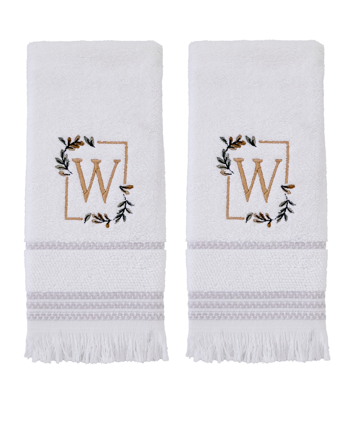 Click here for Skl Home Everyday Monogram 2-Pc. Hand Towel Set -... prices