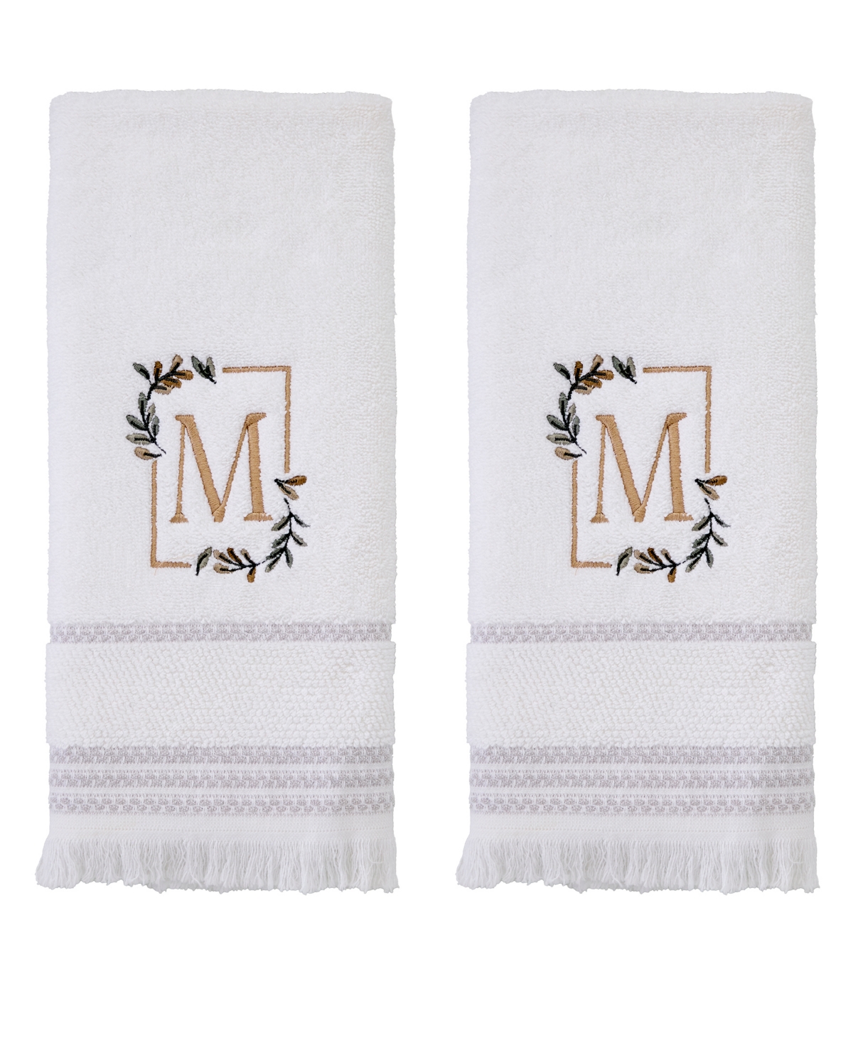 Click here for Skl Home Everyday Monogram 2-Pc. Hand Towel Set -... prices