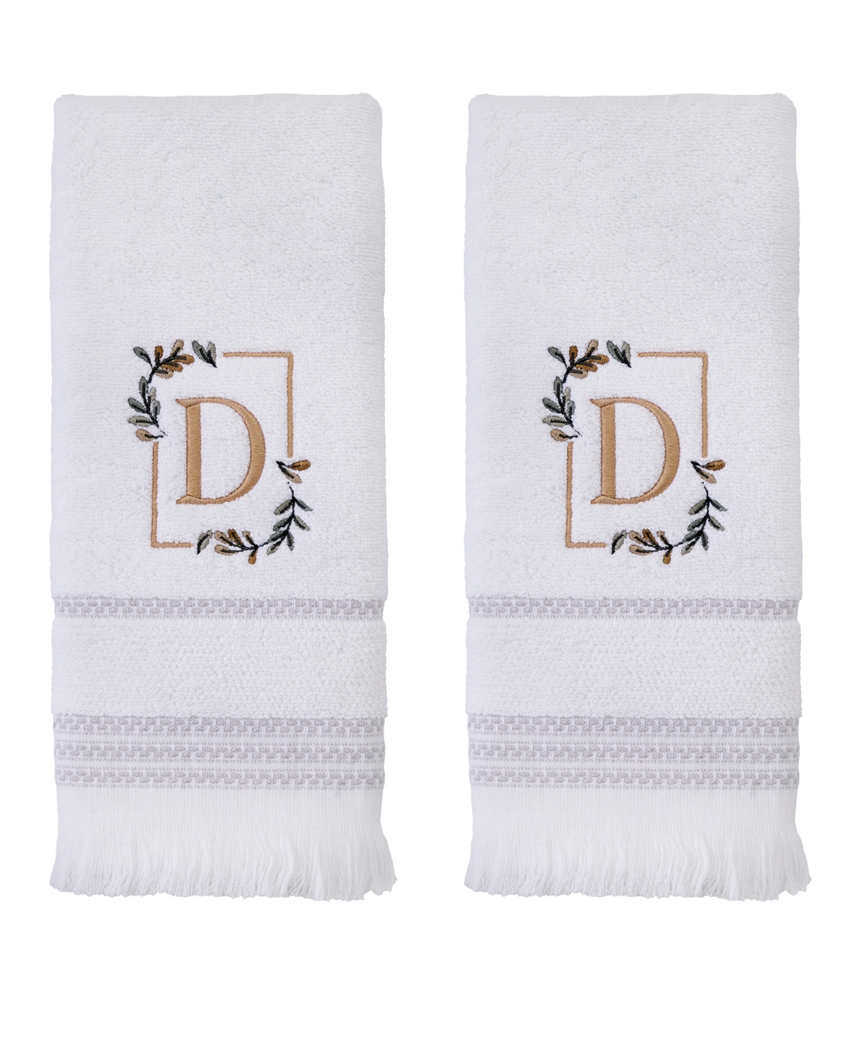 Click here for Skl Home Everyday Monogram 2-Pc. Hand Towel Set -... prices