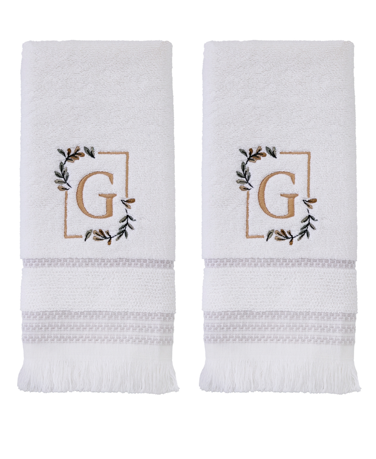 Click here for Skl Home Everyday Monogram 2-Pc. Hand Towel Set -... prices