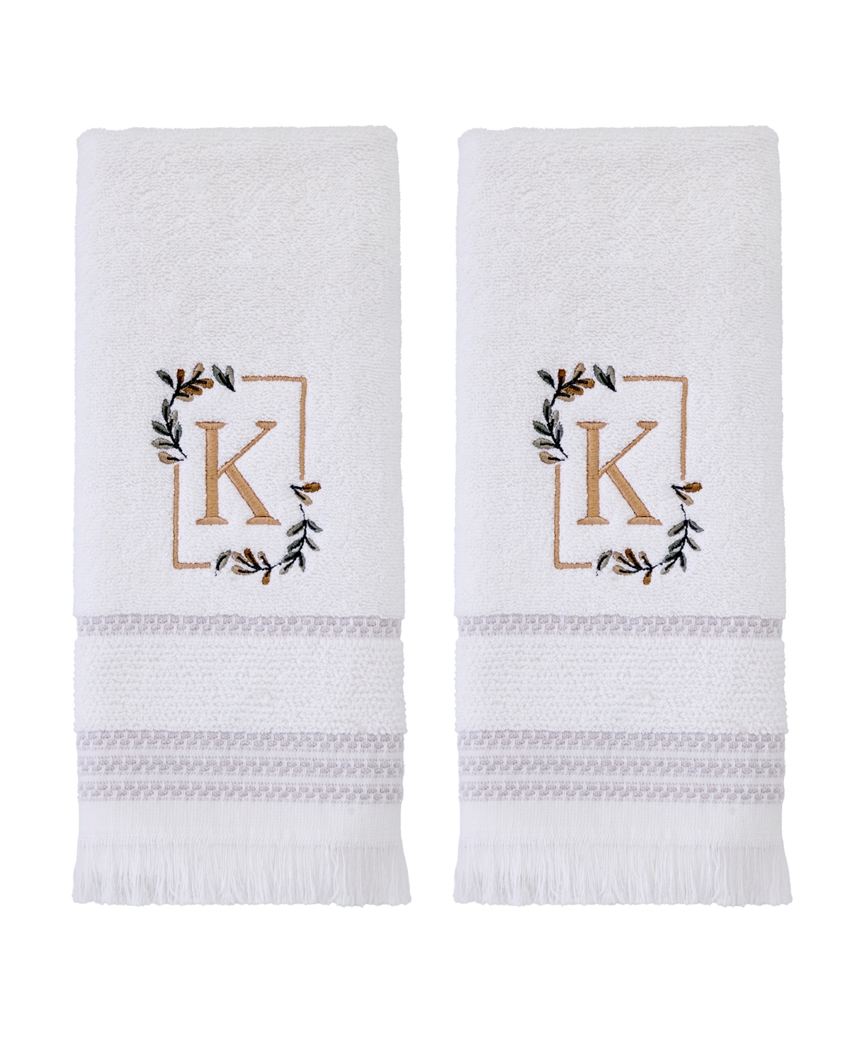 Click here for Skl Home Everyday Monogram 2-Pc. Hand Towel Set -... prices