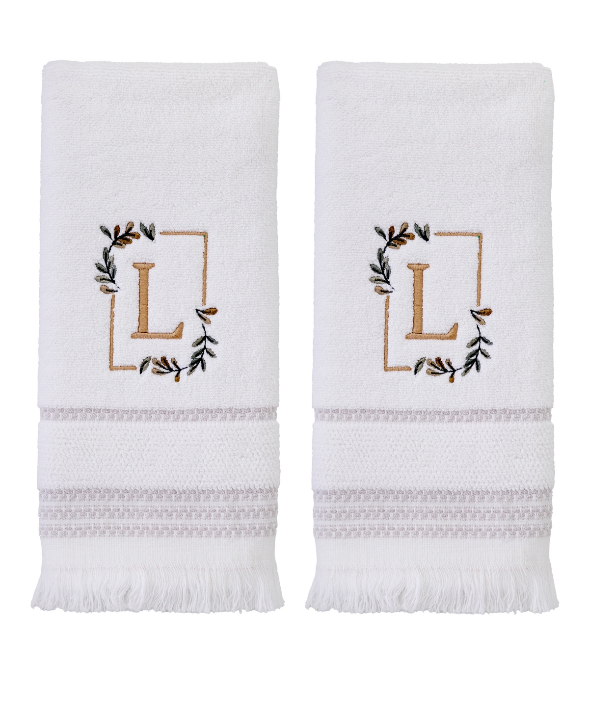 Click here for Skl Home Everyday Monogram 2-Pc. Hand Towel Set -... prices