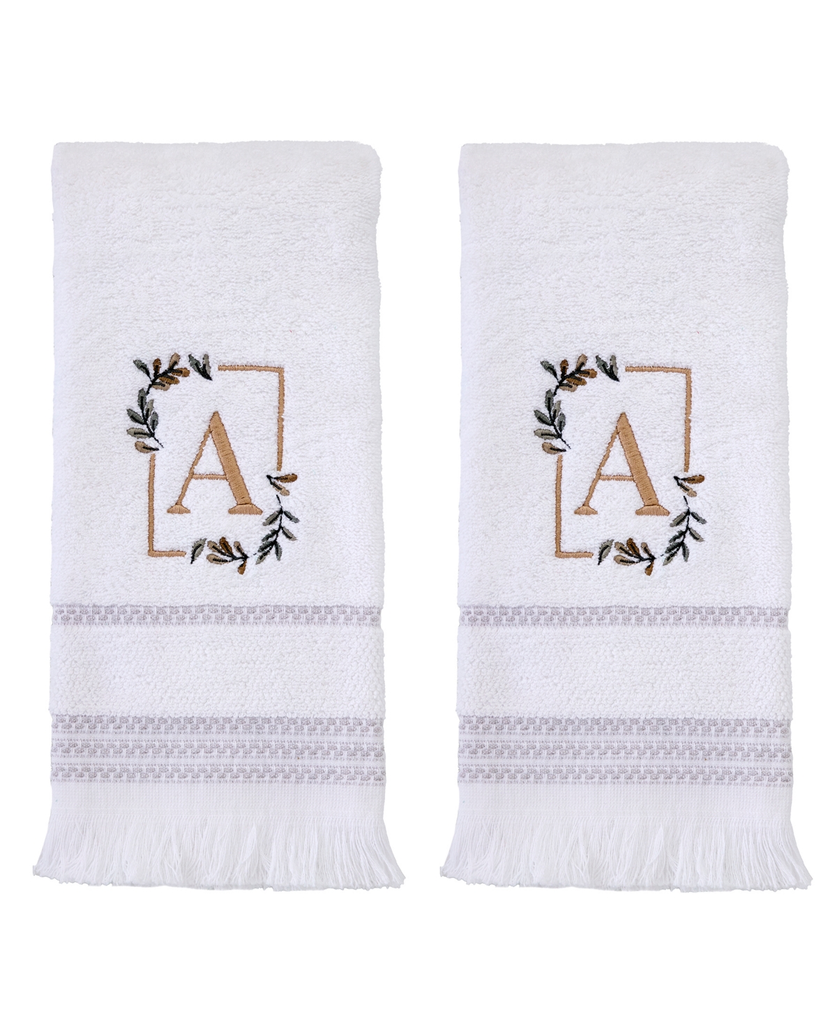 Click here for Skl Home Everyday Monogram 2-Pc. Hand Towel Set -... prices
