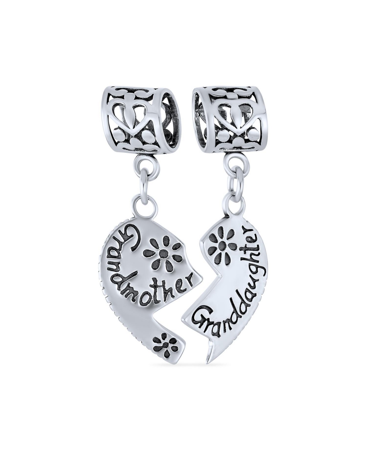 Click here for Bling Jewelry Puzzle Split Heart Grandmother Grand... prices