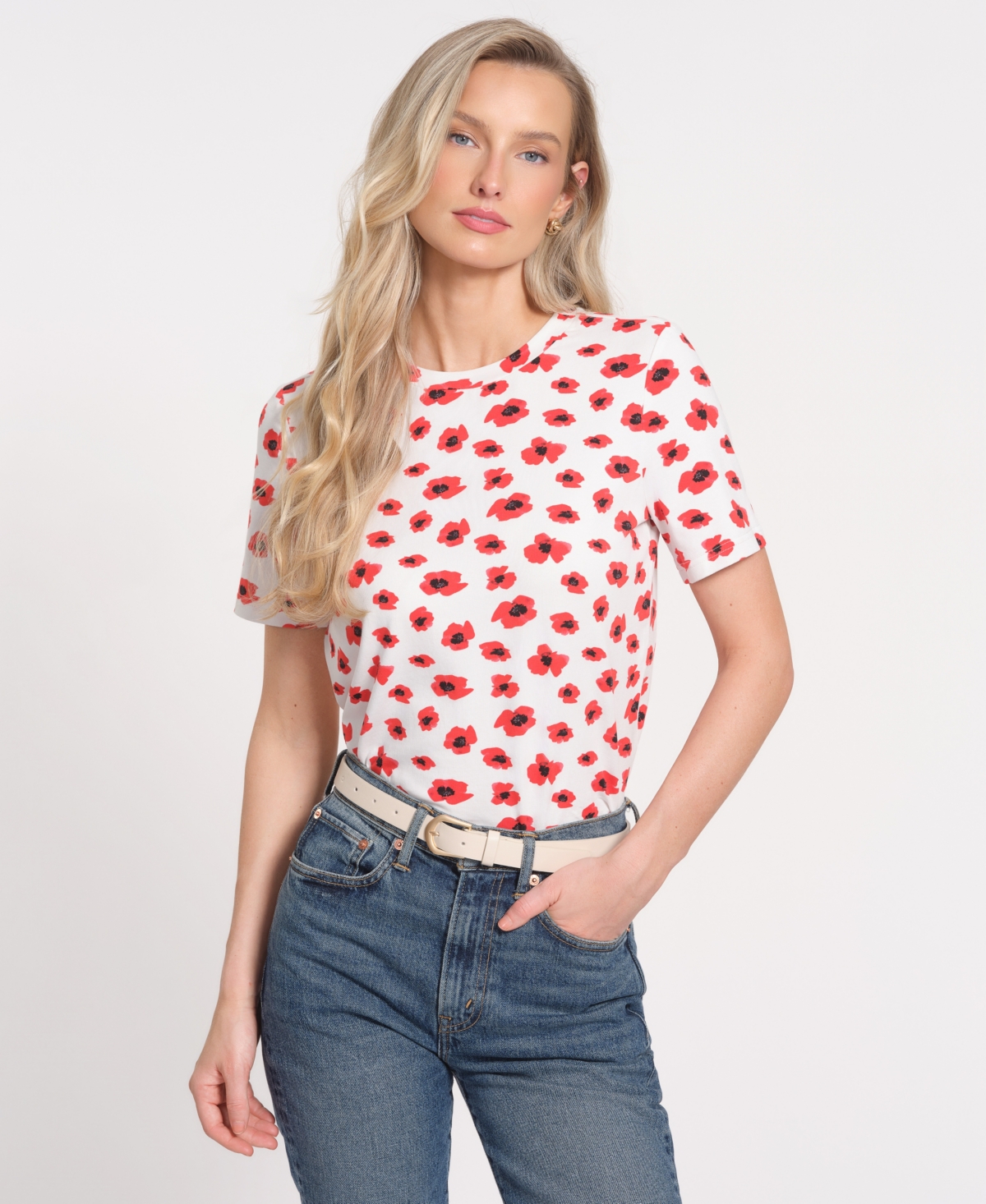 Click here for Isaac Mizrahi Womens Short-Sleeve Crewneck Top - W... prices
