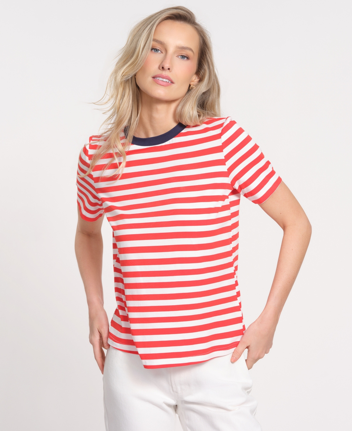Click here for Isaac Mizrahi Womens Short-Sleeve Crewneck Top - R... prices