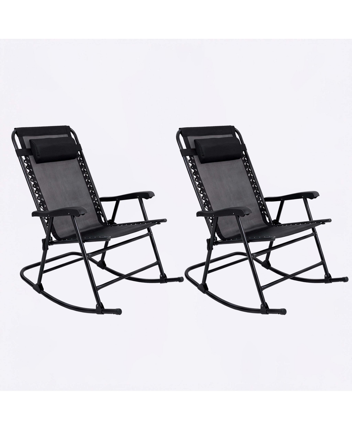 Click here for Clihome Set of 2 Folding Leisure Rocking Chair Set... prices