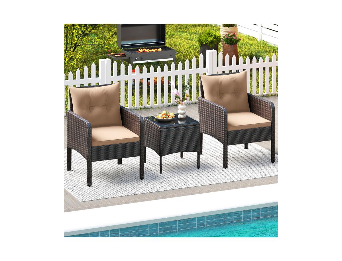 Click here for Boyel Living 3 Pieces Patio Pe Wicker Furniture Se... prices