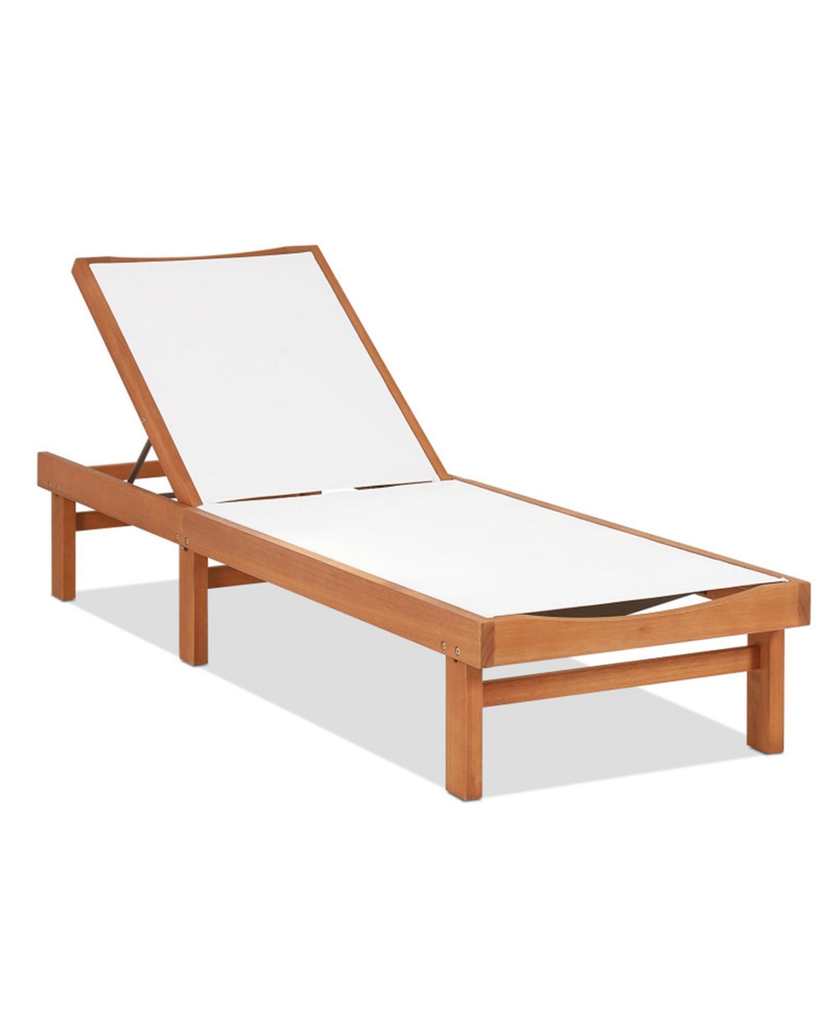 Click here for Clihome Outdoor Wood Chaise Lounge Chair with 5-Po... prices