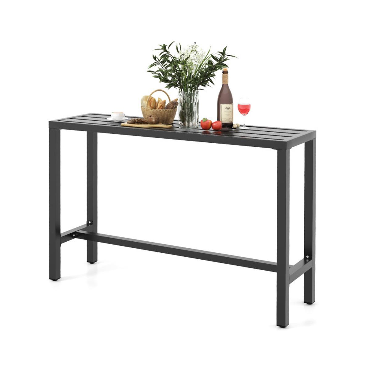 Click here for Boyel Living 55 Inch Outdoor Bar Table with Waterp... prices