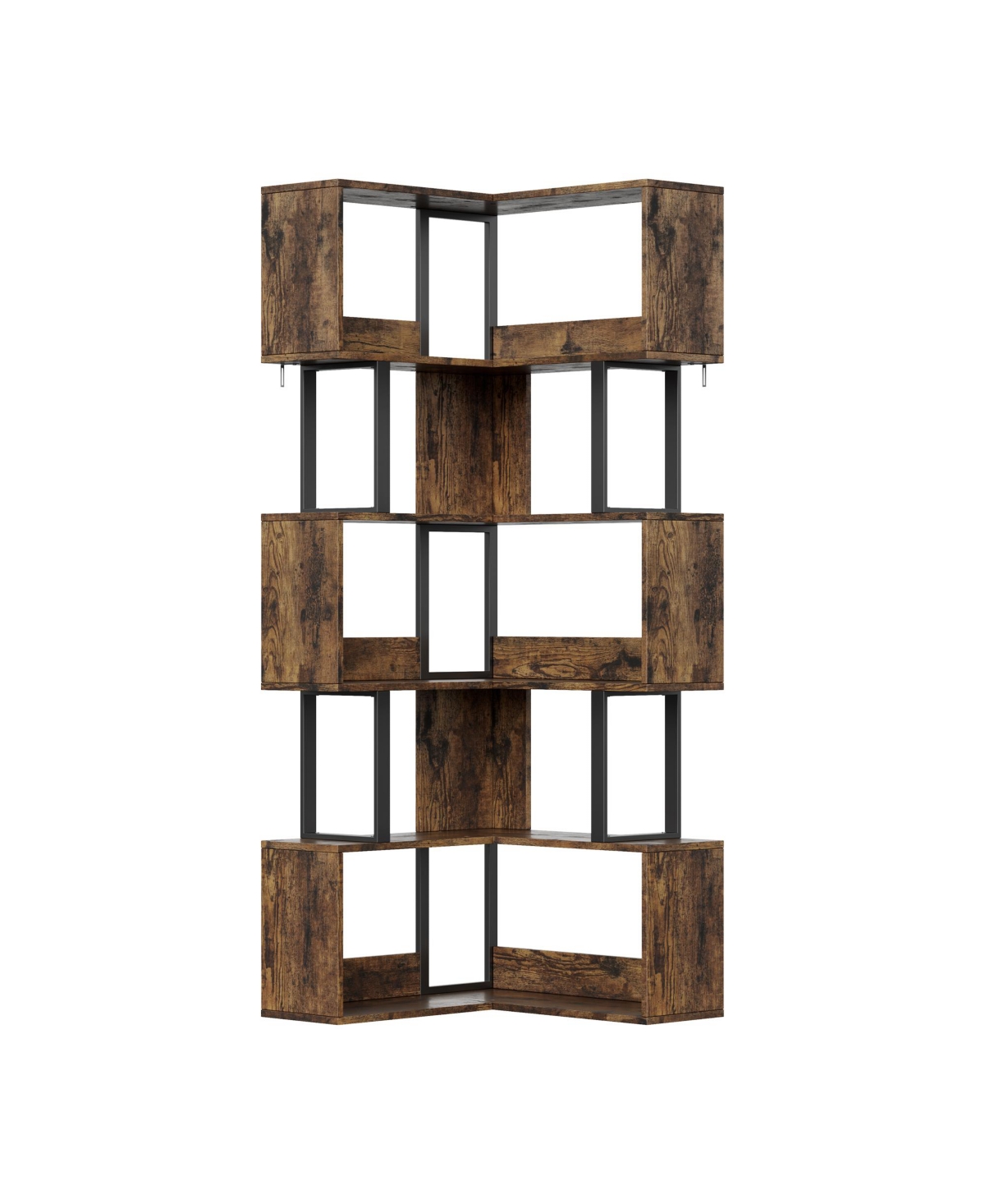 Click here for gaomon Space-Saving L-Shaped Corner Bookshelf - 6-... prices