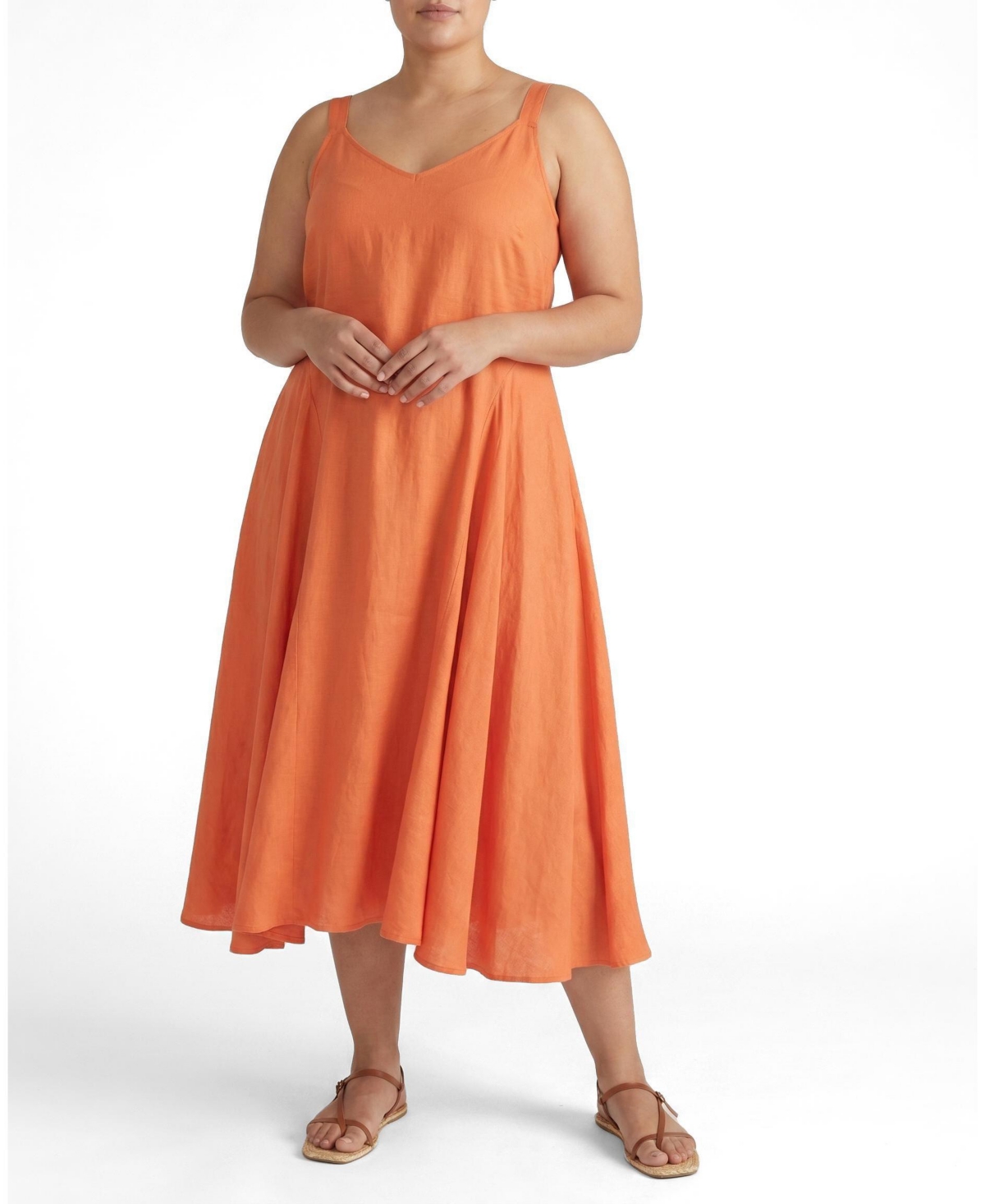 Click here for Universal Standard Plus Size Sunshower Flowy Linen... prices