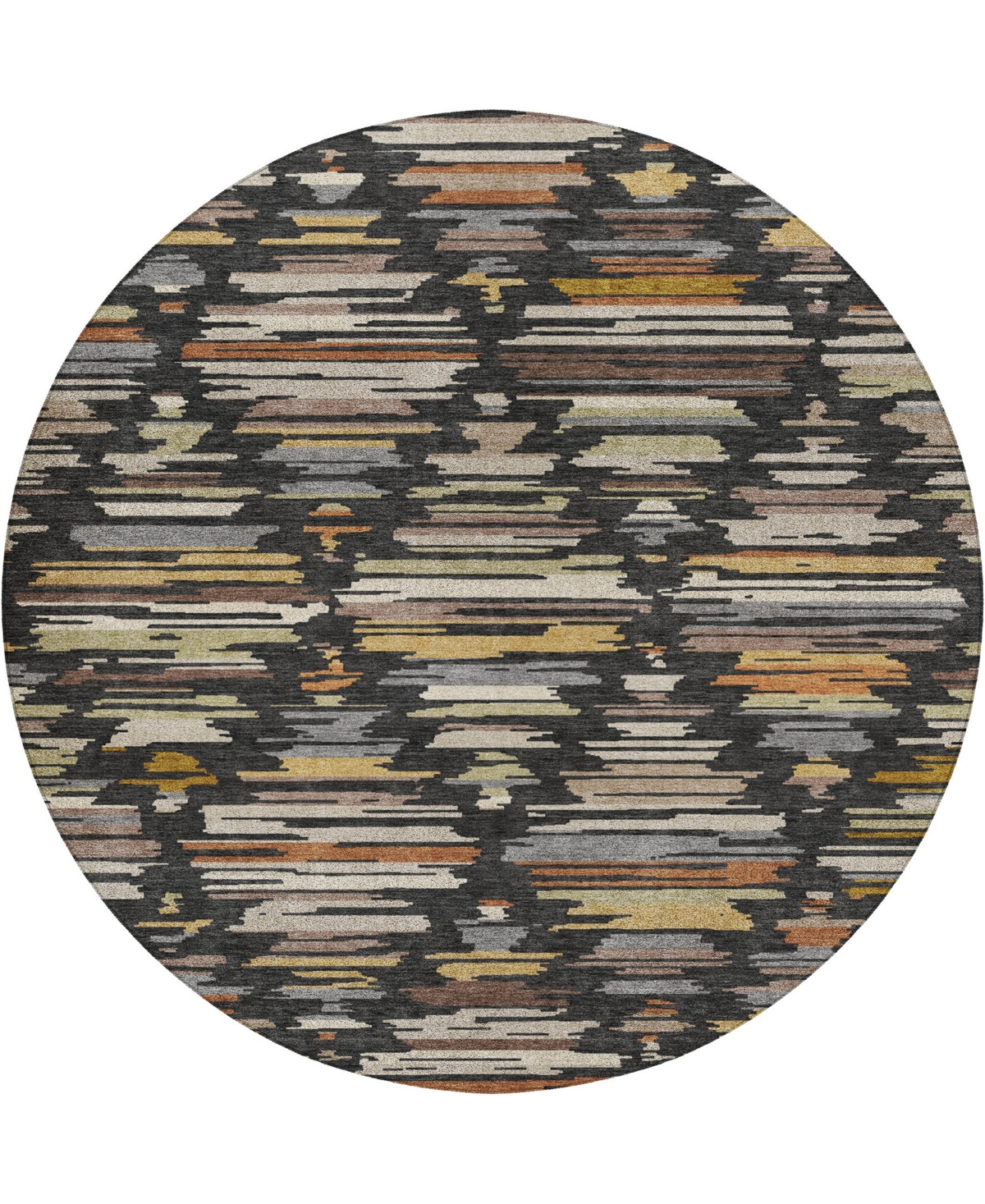 Click here for Dalyn Kenner KN2 8x8 Round Area Rug - Black prices