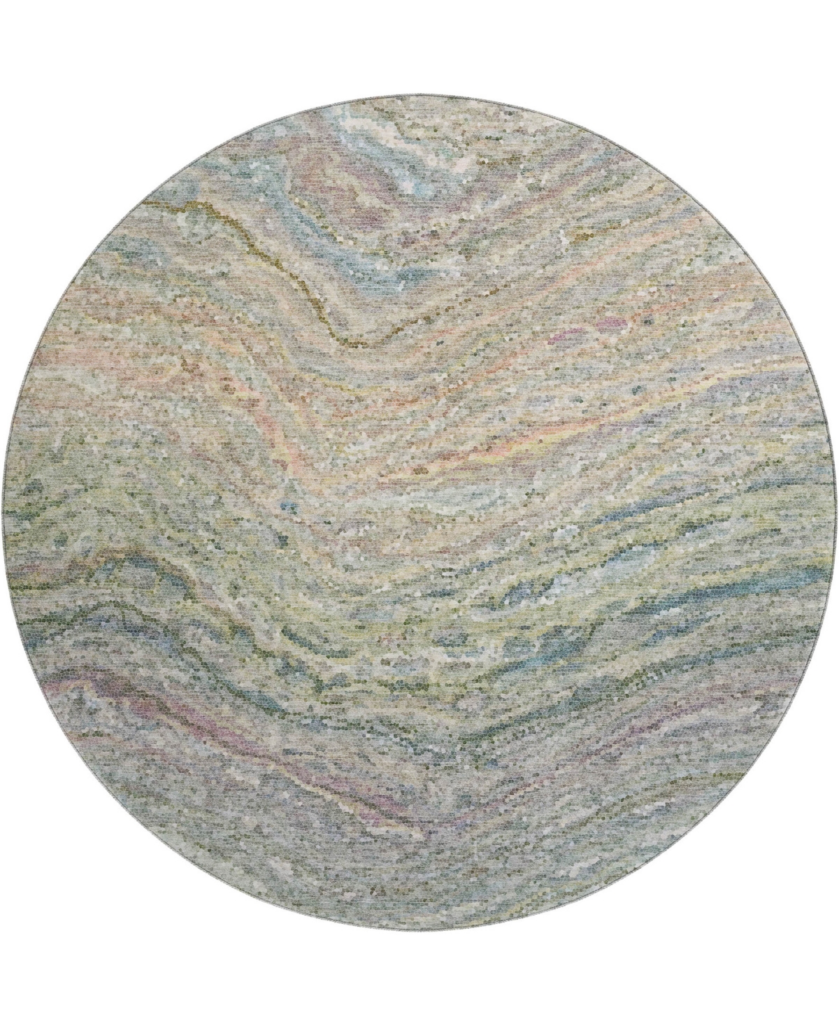 Click here for Dalyn Lumara LM3 8x8 Round Area Rug - Green prices