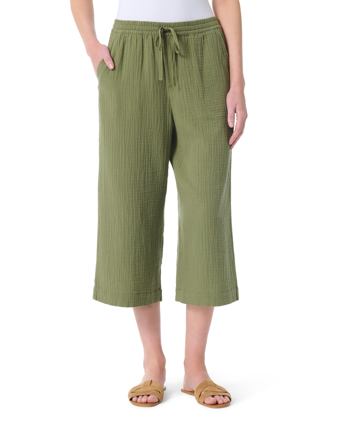 Click here for Gloria Vanderbilt Womens High-Rise Wide-Leg Gauze... prices