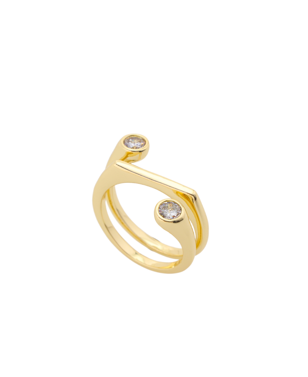 Click here for Unwritten Cubic Zirconia Gold-Tone Plated Double S... prices