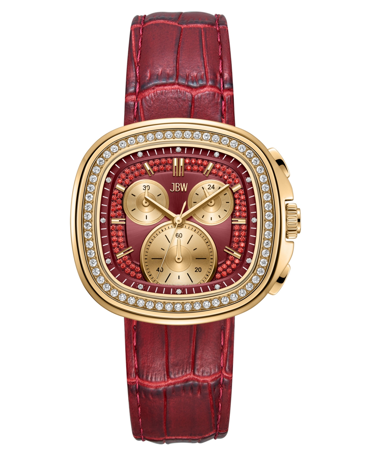 Click here for Jbw Mens Coast 18k Gold-Plated Watch 42mm - Red prices