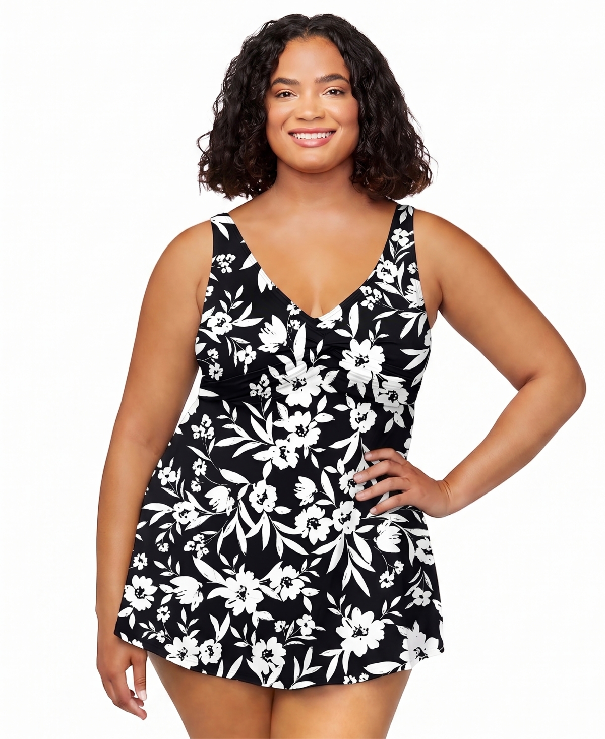 Click here for Island Escape Plus Size Magnolia Underwire Swim Dr... prices