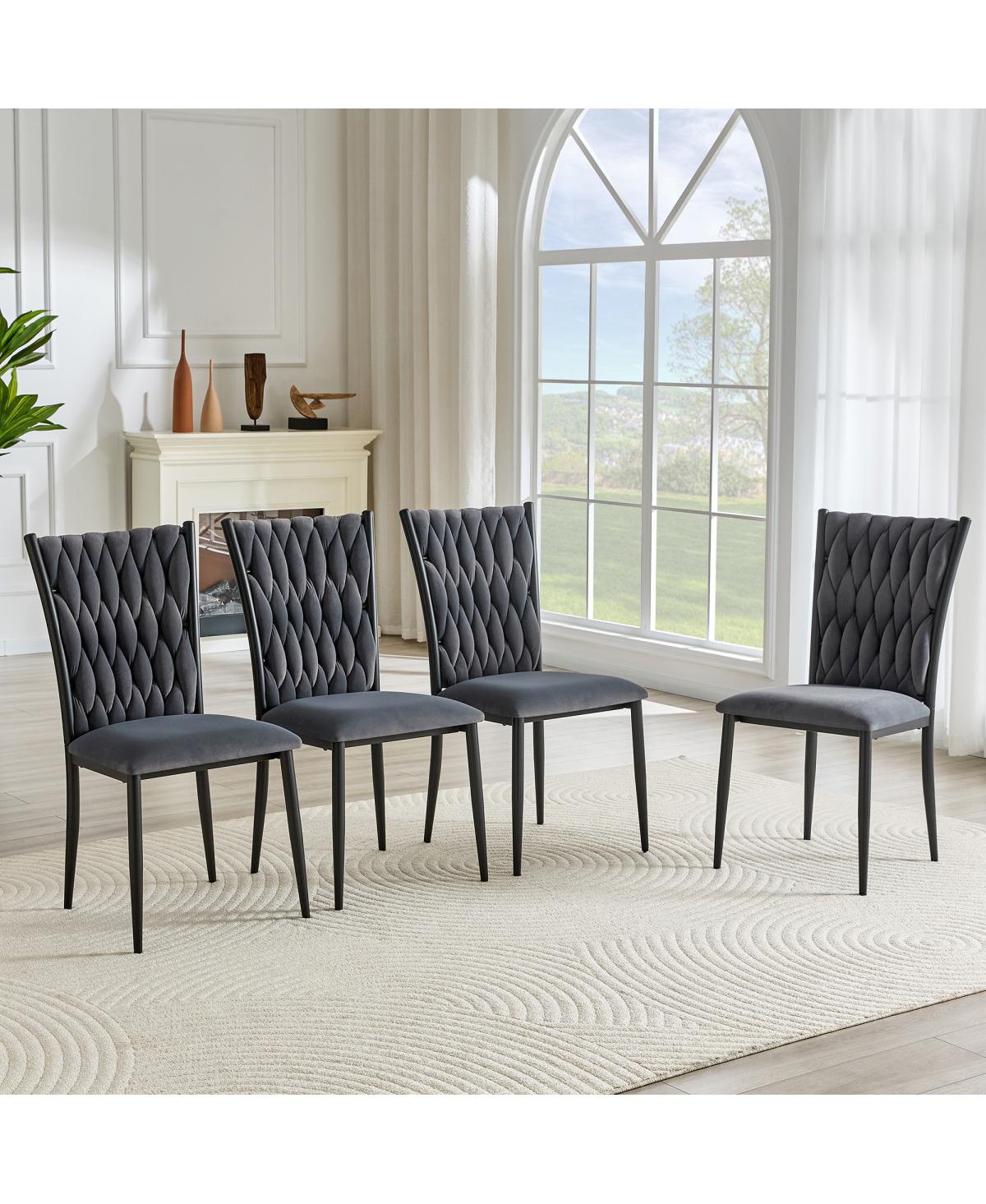 Click here for Streamdale Furniture Velvet Tufted Dining Chair wi... prices