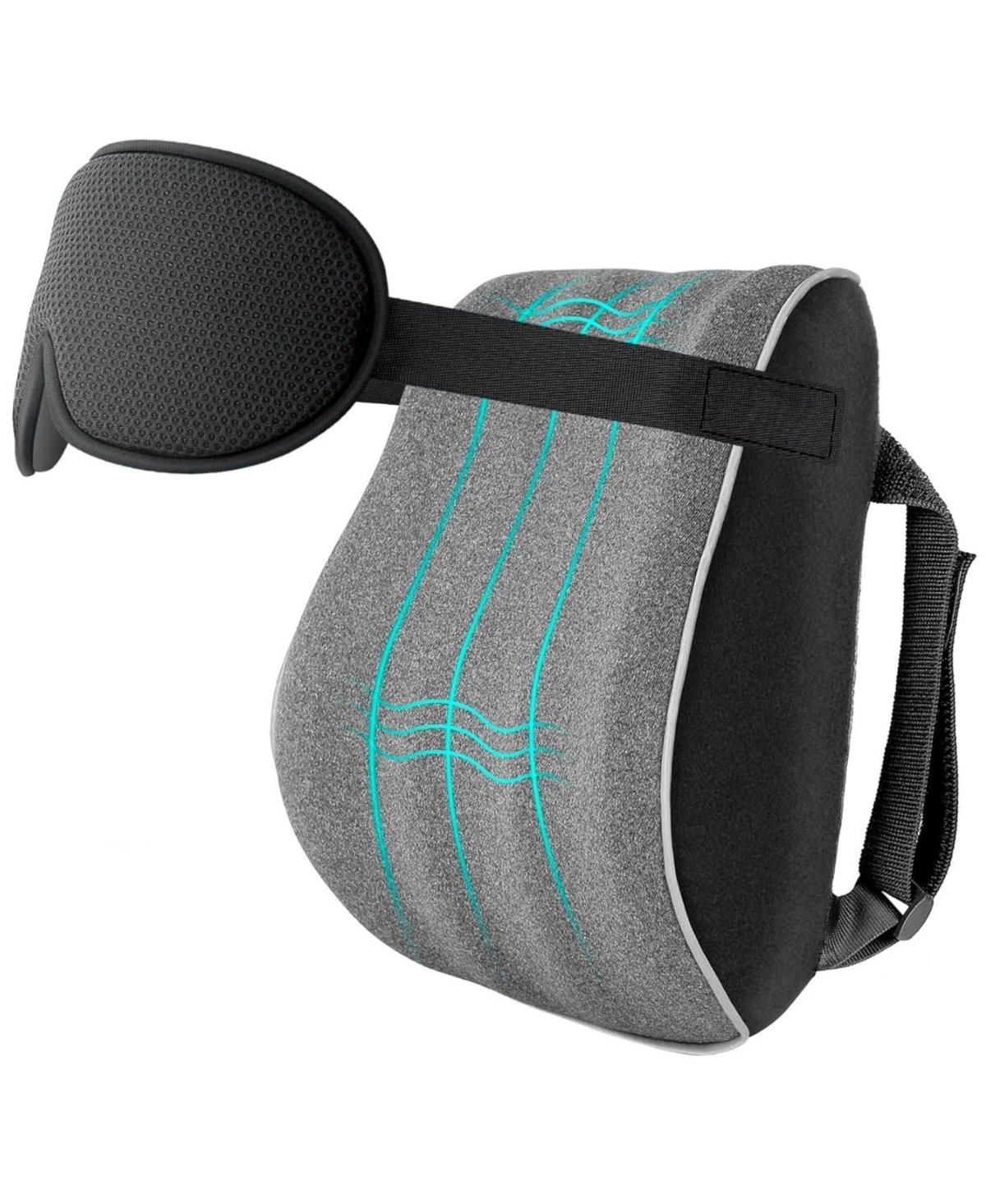 Click here for Memory Foam Travel Neck Pillow with 3D Eye Mask -... prices