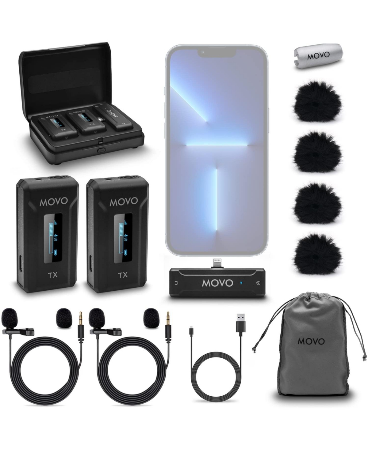 Click here for Movo Wmx-2-l-duo Dual Wireless Lavalier Microphone... prices