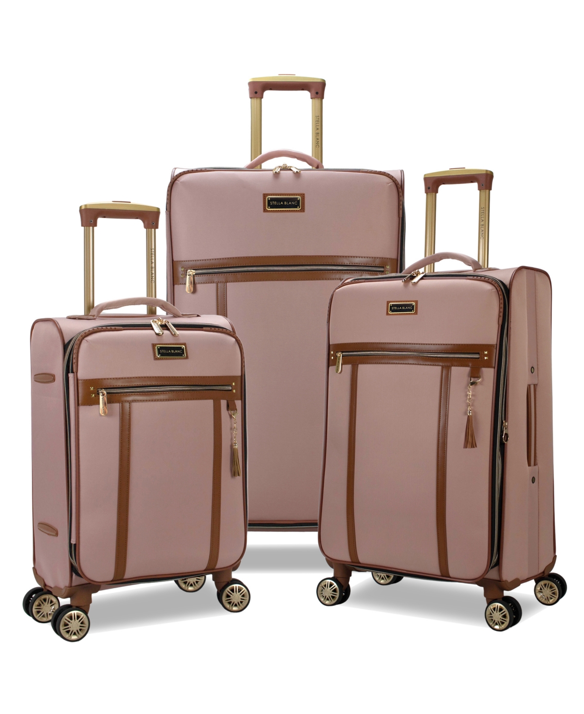 Click here for Stella Blanc Luxe 3-Piece Softside Expandable Spin... prices