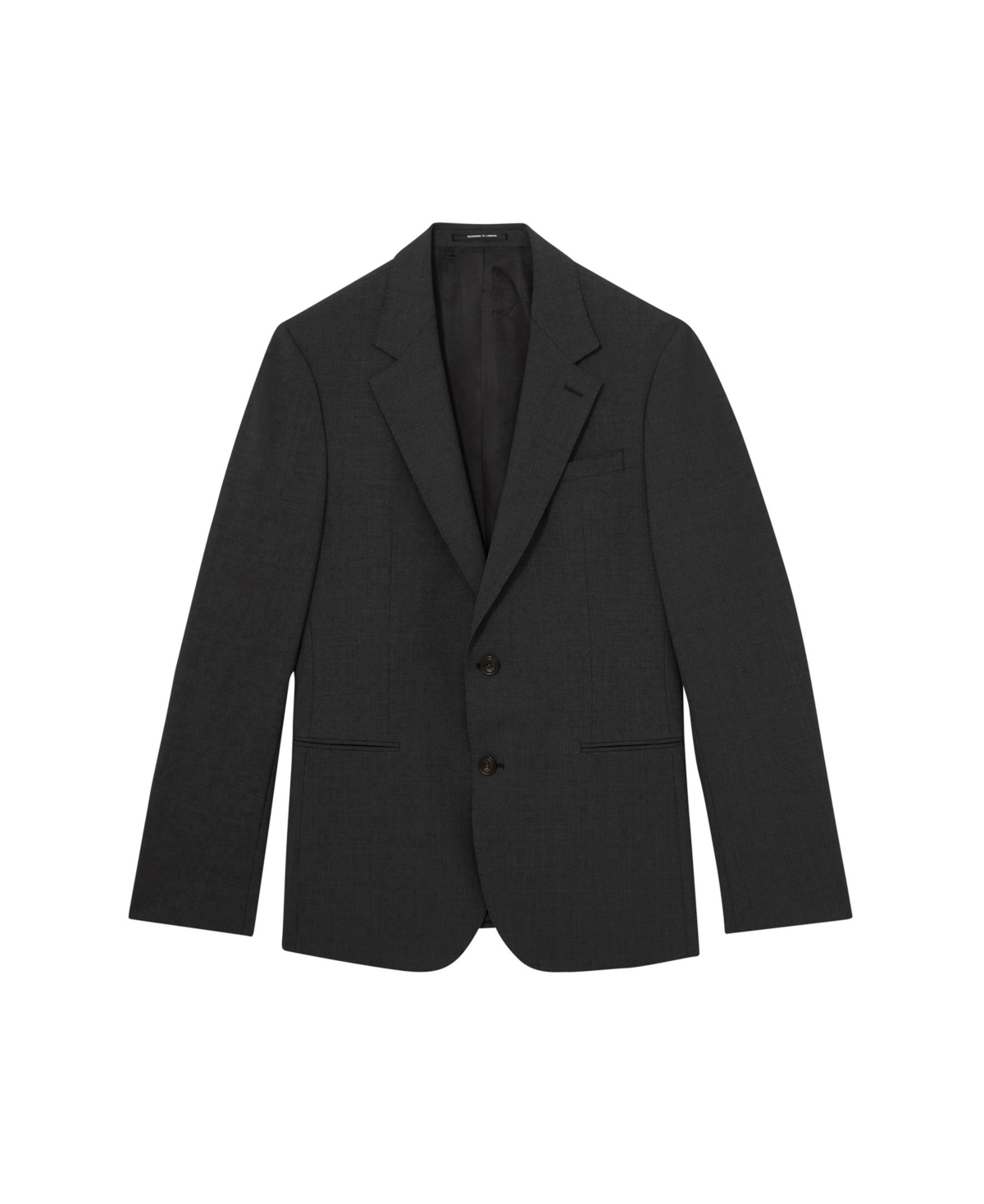 Click here for Reiss Mens Tailored-Fit Wool-Blend Single-Breasted... prices