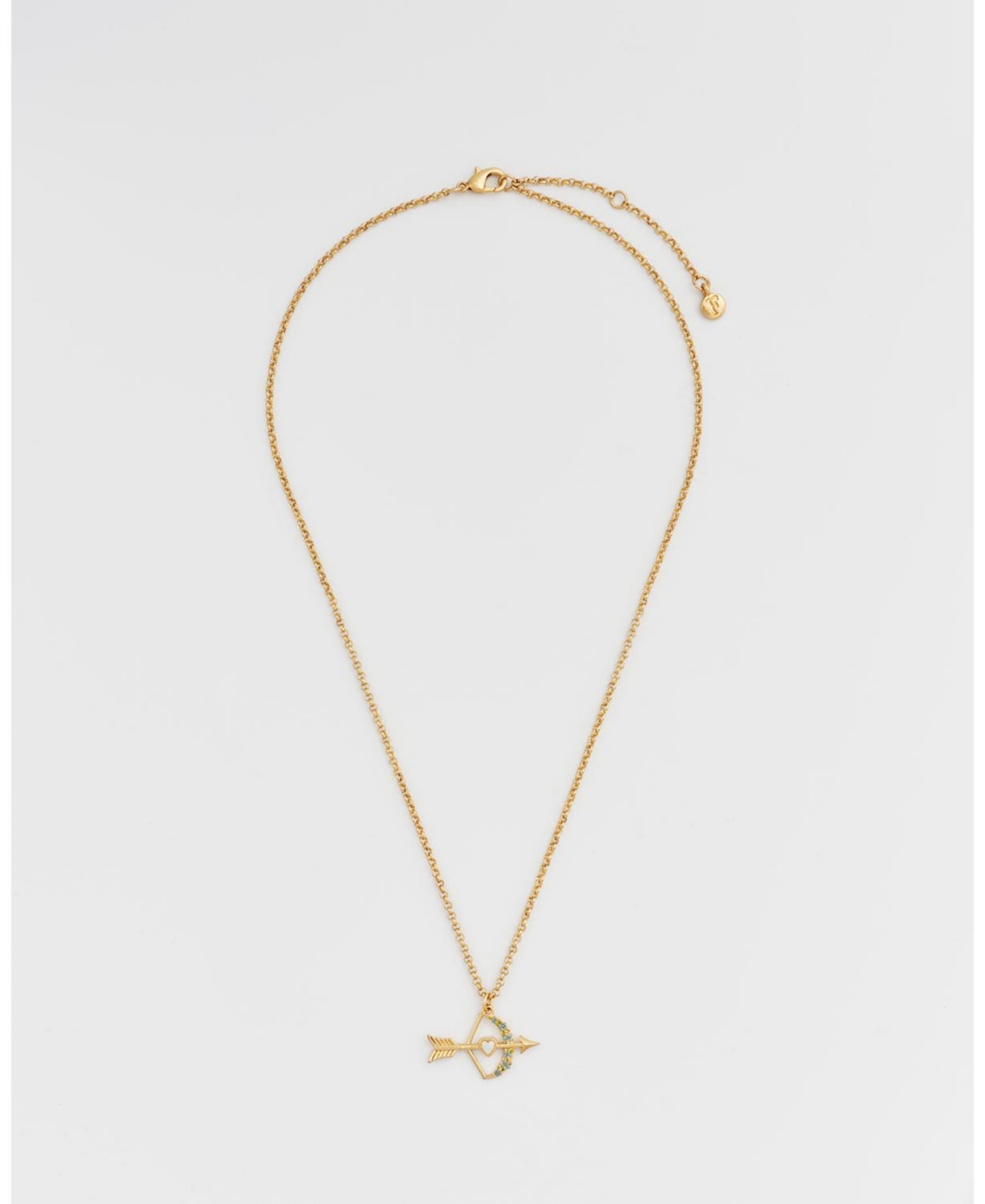 Click here for Fable England Cupids Bow and Arrow Necklace - Gold prices