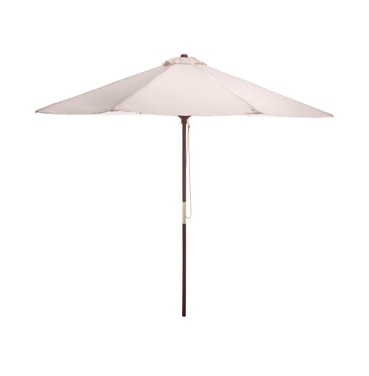 Click here for Augusta Home Casandra 8 Ribbed Round Umbrella - Wh... prices