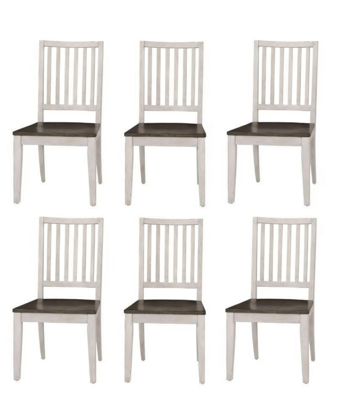 Click here for Dawnwood 6-Piece Wood Dining Side Chair Set - Off-... prices
