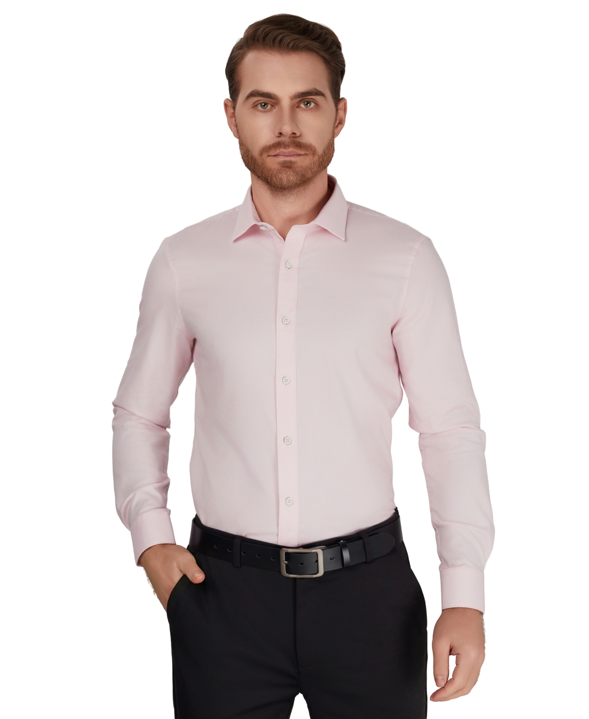 Click here for Penguin Mens Slim-Fit Collared Oxford Dress Shirt... prices