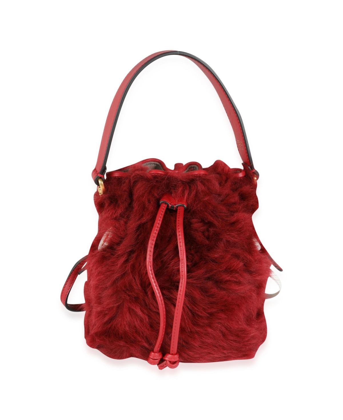 Click here for Pre-Owned Fendi Red Lamb Fur and Calfskin Leather... prices