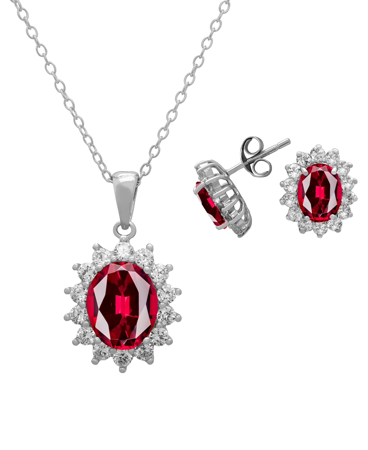 Click here for Macys 2-Piece Lab Grown White Sapphire (6.32 ct. t... prices