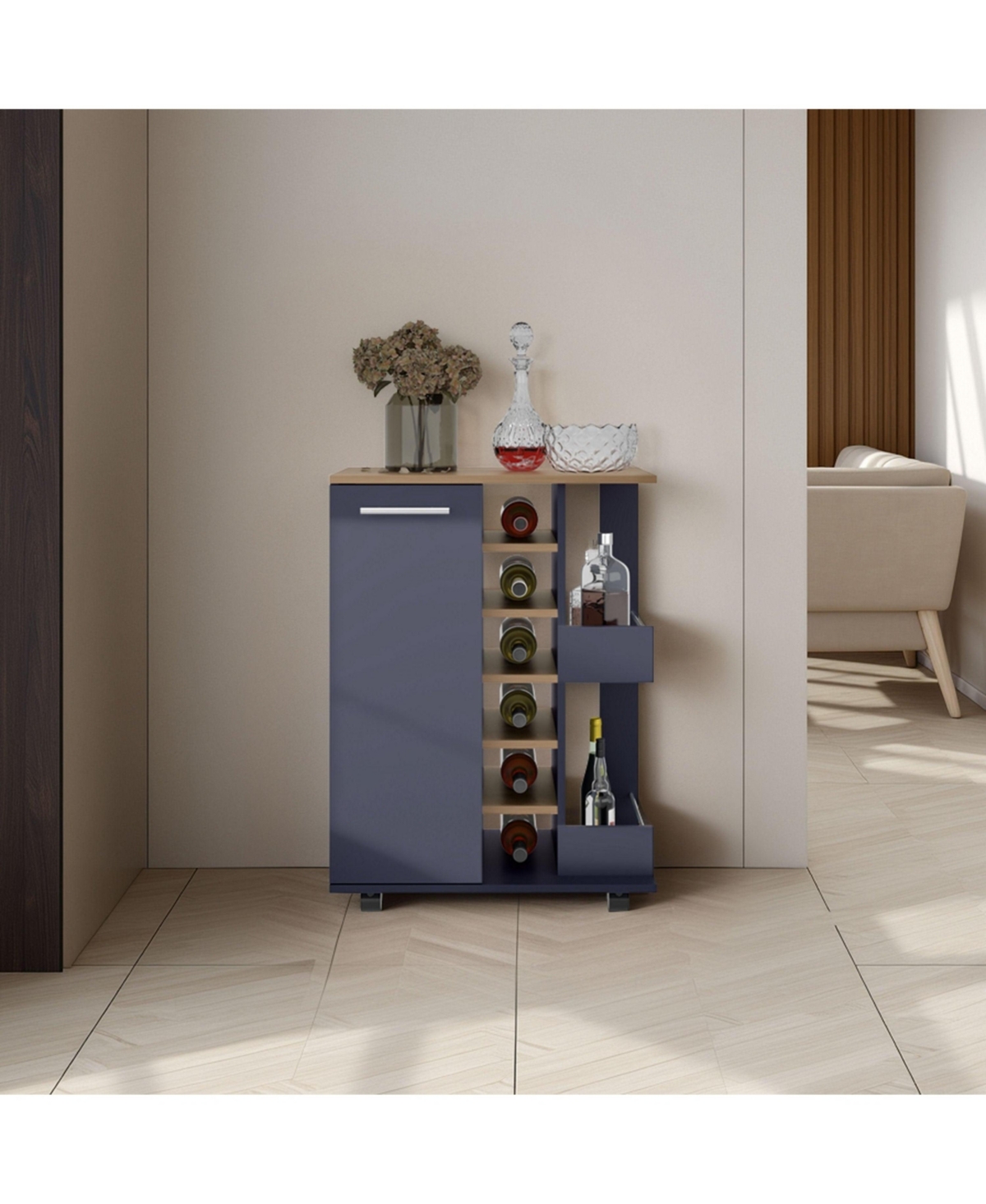 Click here for Fm Furniture Carefree bar cabinet  bottle racks  d... prices