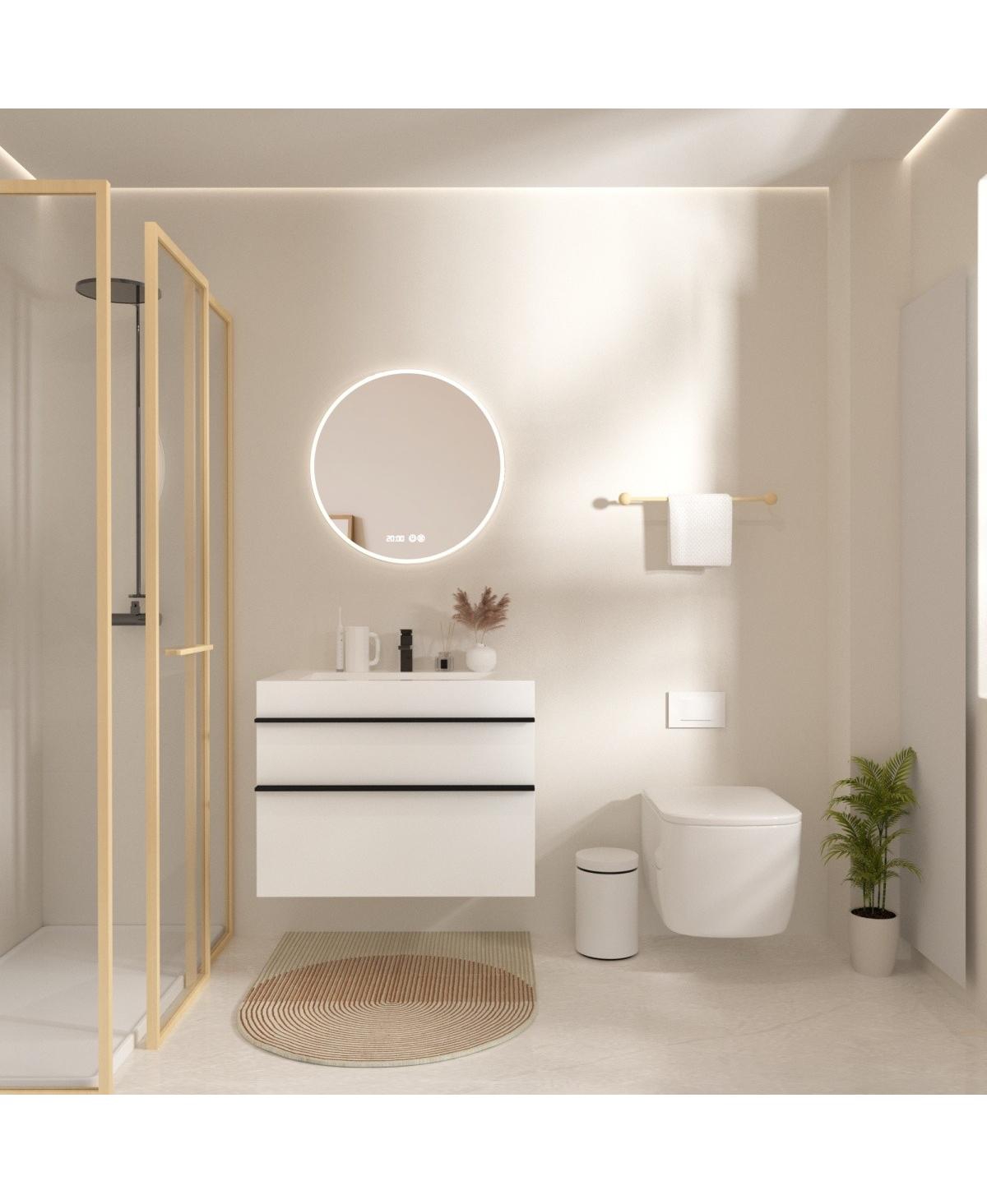 Click here for Sillysis Modern Wall Mounted Bathroom Vanity with... prices