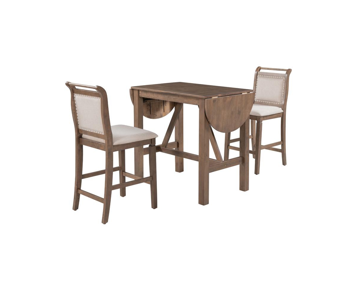 Click here for sumyeg Topmax 3-Piece Counter Set with drop-leaf t... prices
