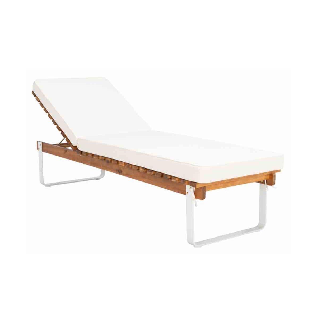 Click here for Augusta Home Nuca Sunlounger - Natural/white prices