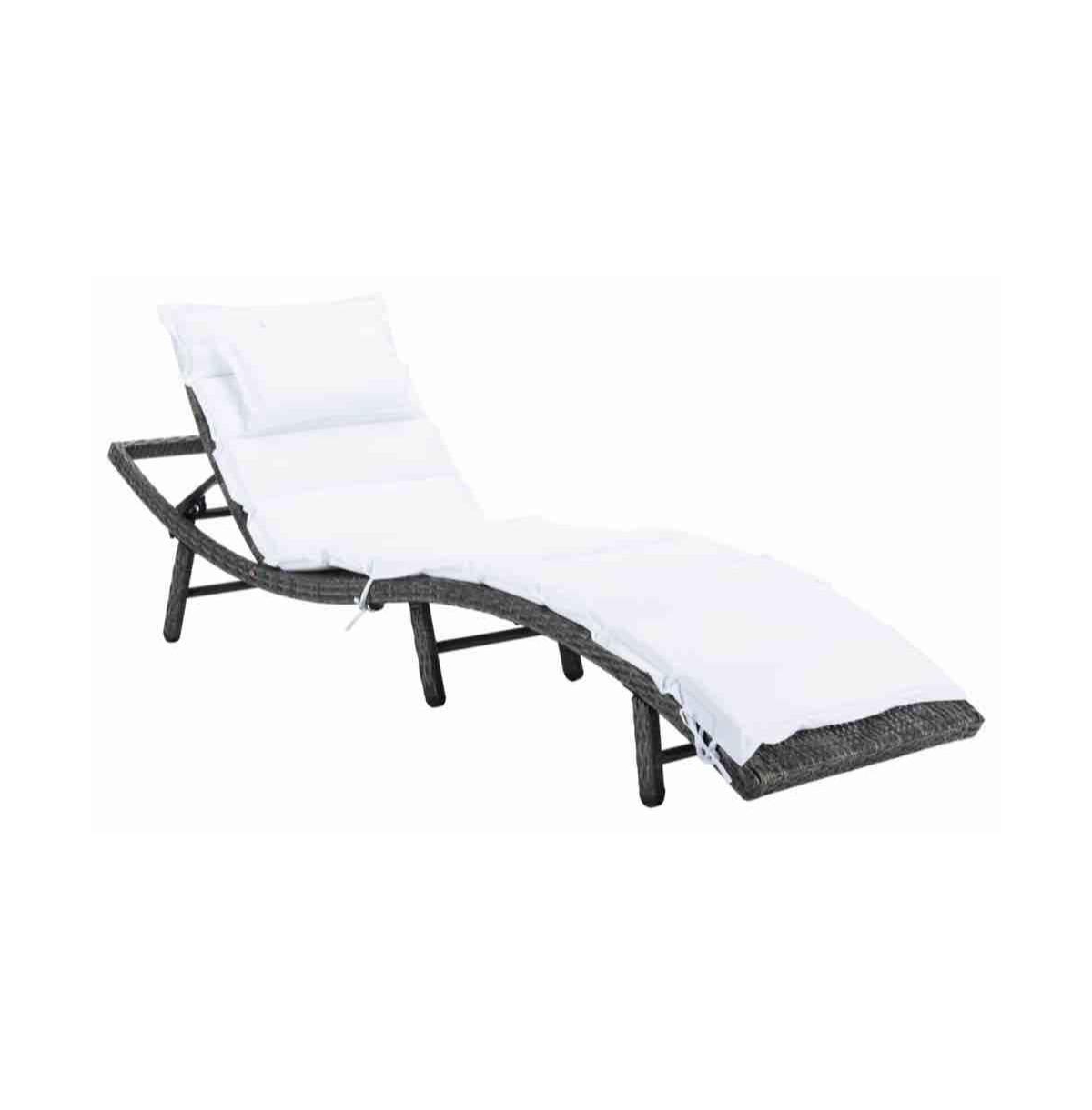 Click here for Augusta Home Colley Sunlounger - Grey brown prices