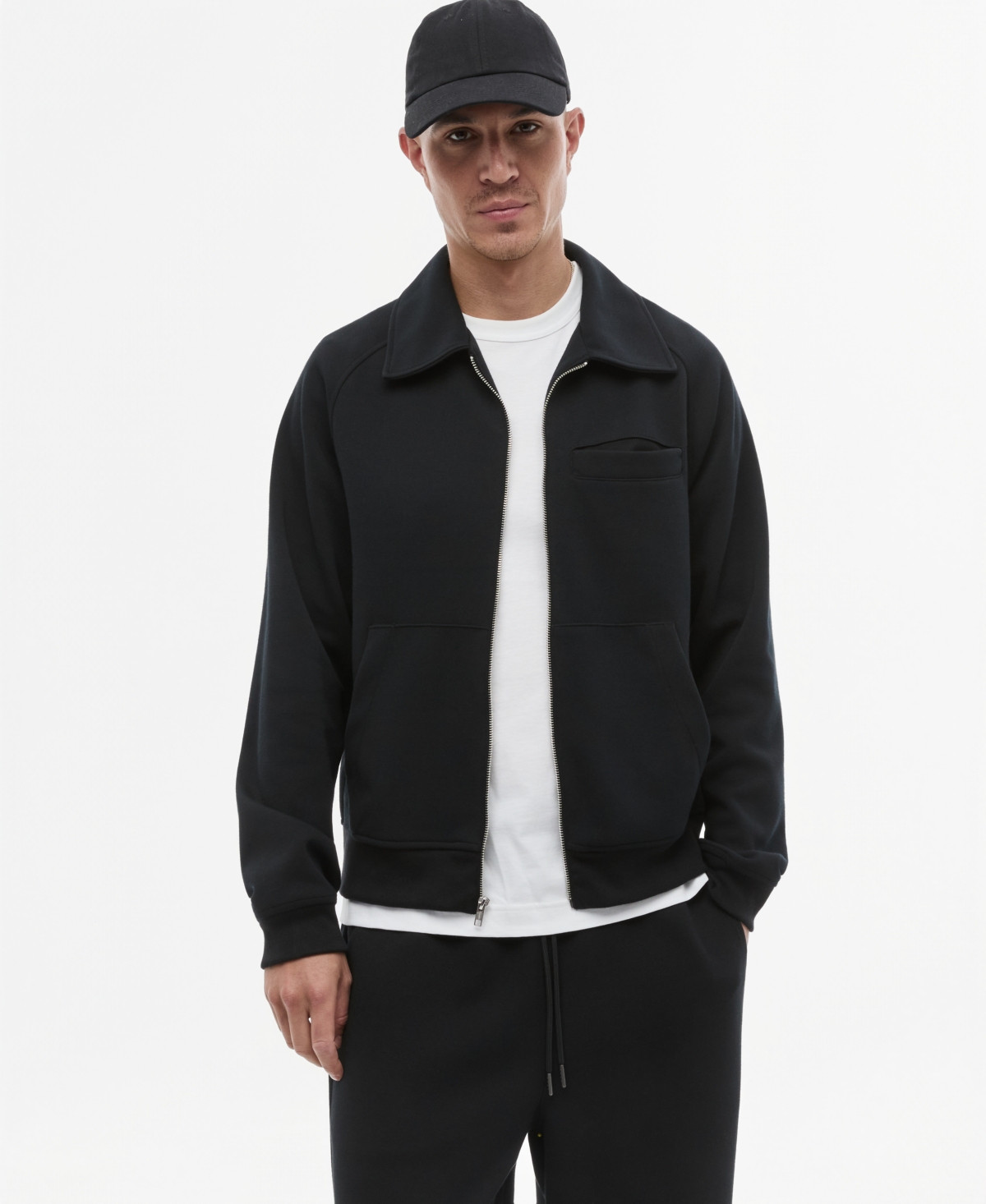 Click here for Mode of One Mens Relaxed-Fit Sweatshirt-Knit Jacke... prices