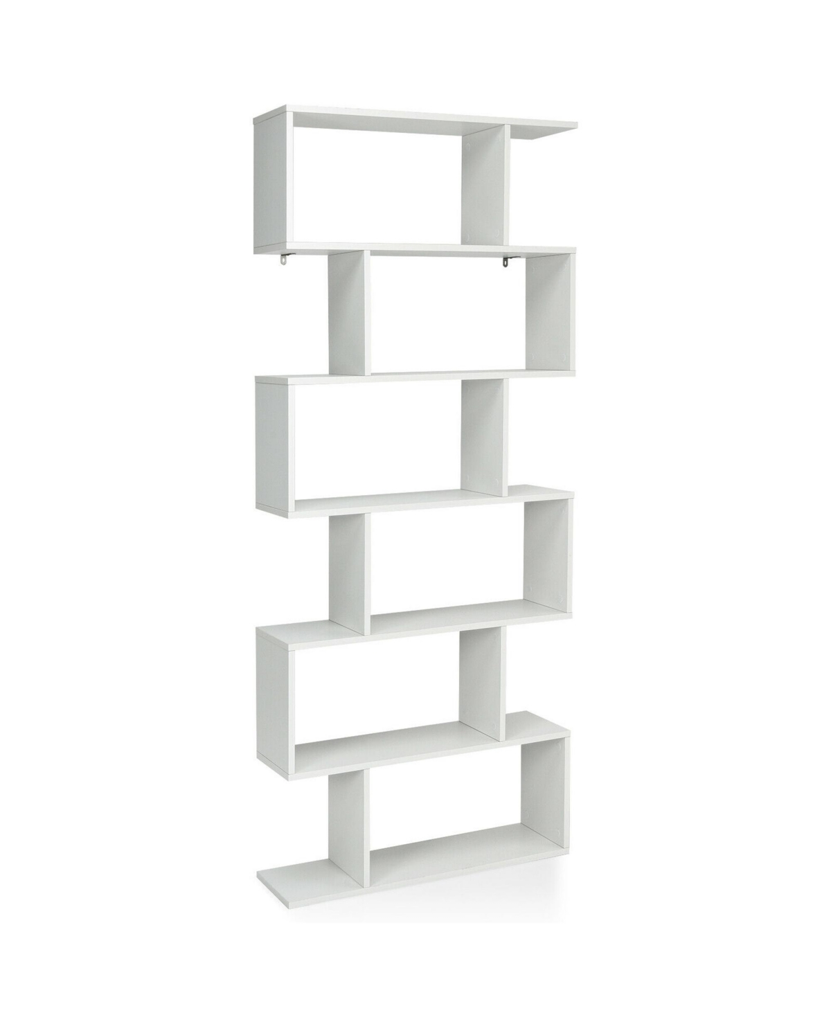 Click here for Gymax 6 Tier S-Shaped Bookshelf Storage Display Bo... prices