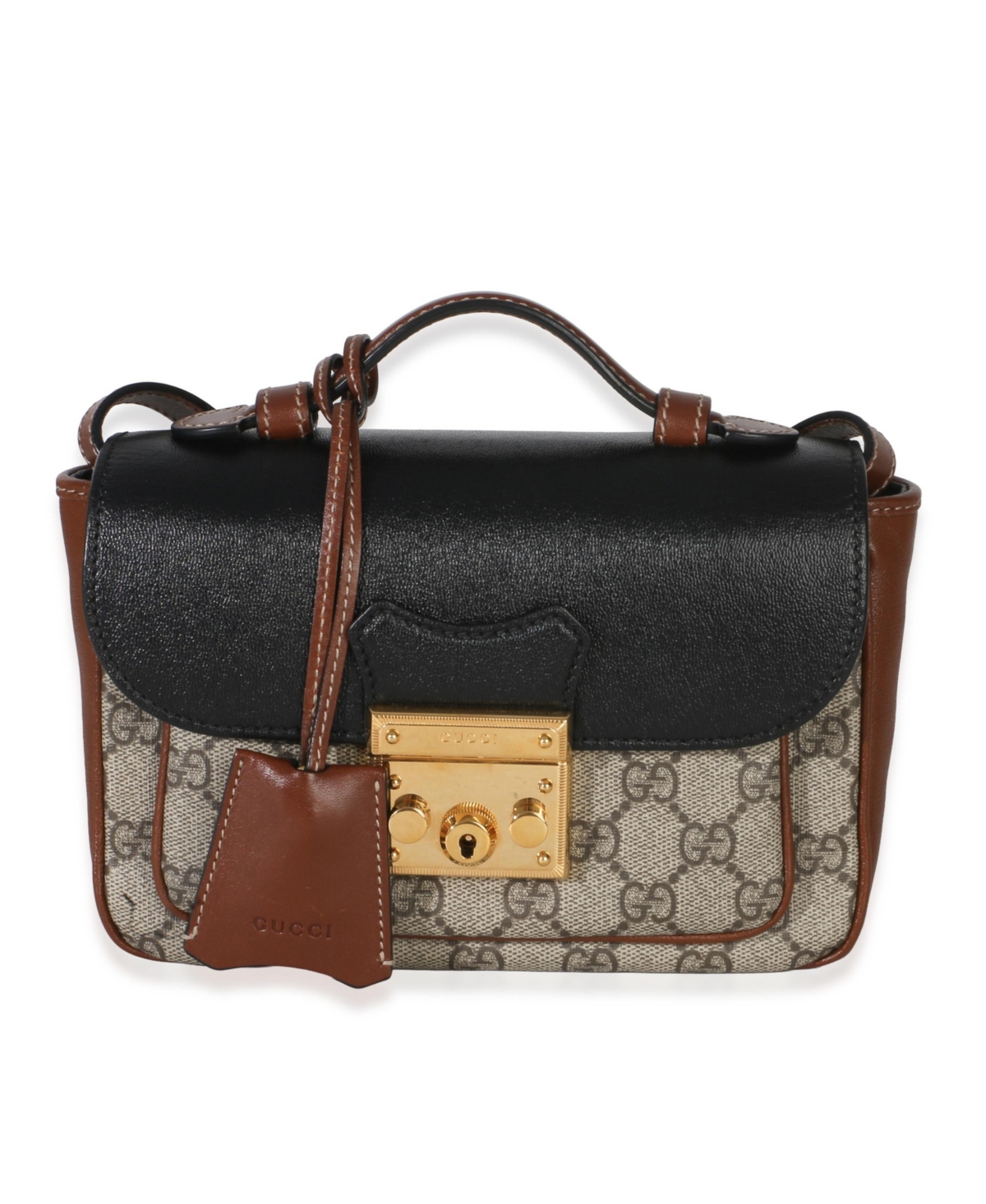 Click here for Pre-Owned Gucci Black Ebony Gg Supreme Monogram Ca... prices