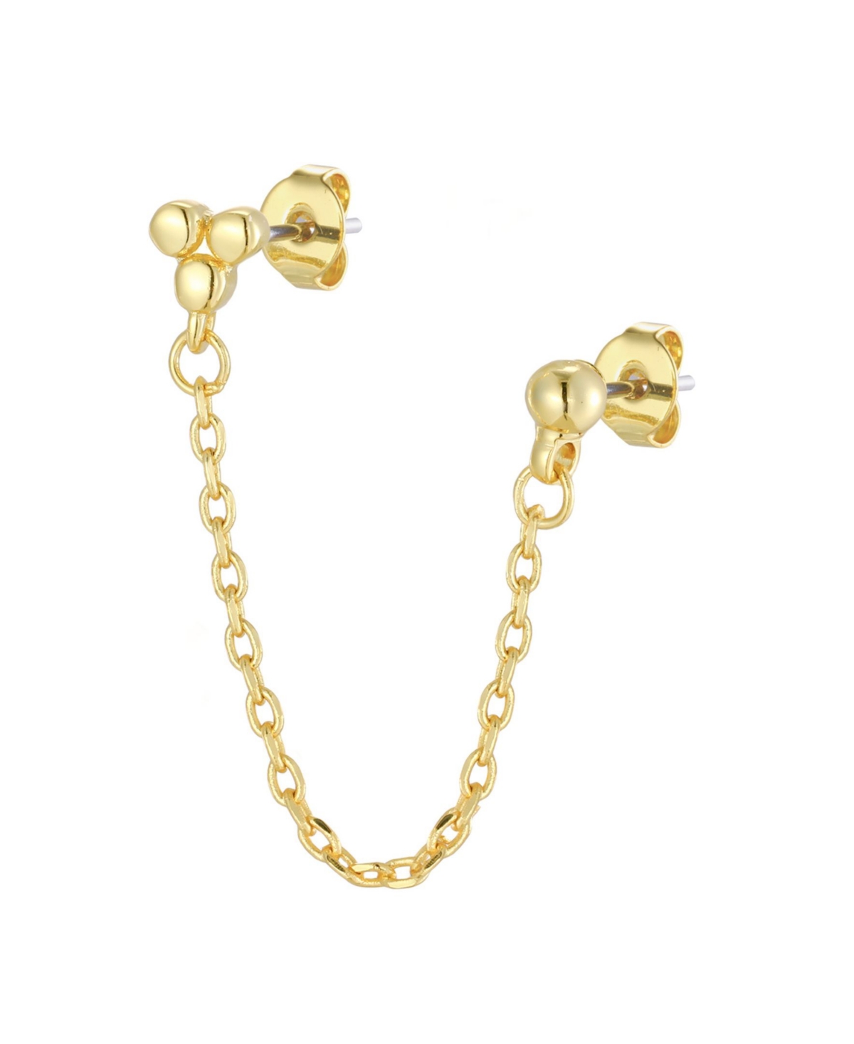 Click here for St. Moran Gold Hanging Double Piercing Earring Sin... prices